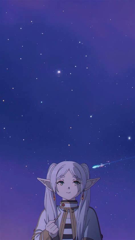 Frieren Starry Night Mobile Wallpaper 4k 2160x3840 Wallpaper Alchemy