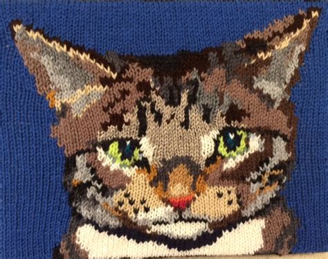 Project V Knit Pixel Portraits Gridded Selfies