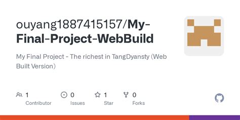 Github Ouyang1887415157my Final Project Webbuild My Final Project