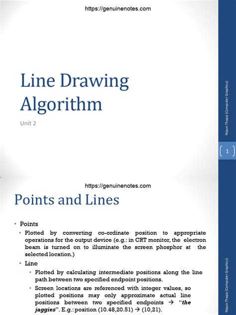 Unit 2 Line Drawing Algorithm Pdf Pixel Computer Graphics