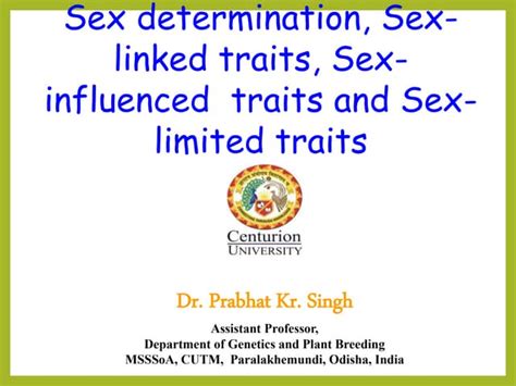 Sex Limited Traits And Sex Influenced Traits Pptx