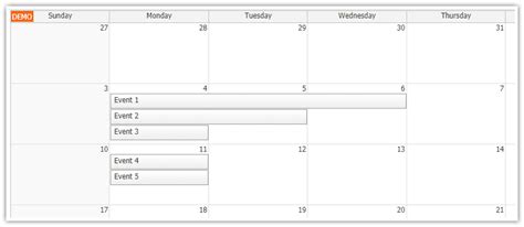 React Monthly Calendar Tutorial Daypilot Code