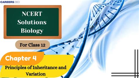 Ncert Solutions Class 12 Biology Chapter 5 Principles Of Inheritance