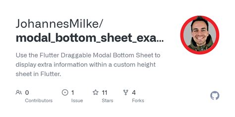 Github Johannesmilkemodalbottomsheetexample Use The Flutter