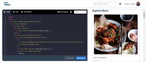 Vajinepalli Pavani On Linkedin Webdevelopment Html Css Foodtech