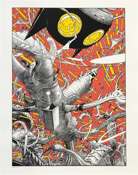 Serigraph Print By Jean Giraud Moebius The Man From Ciguri Taraï Magic