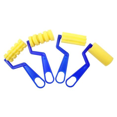 6 팩 아동 Diy 그림 스폰지 브러시 아트 낙서 스폰지 롤러 큰 7 단어