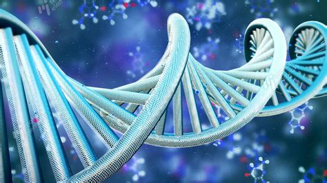 Rotating Model Of Dna Strands Loopable Background Stock Animation