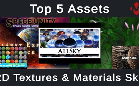 Top 5 Unity Assets 2d Textures And Materials Sky Projectmakers Softwareentwickler Aus