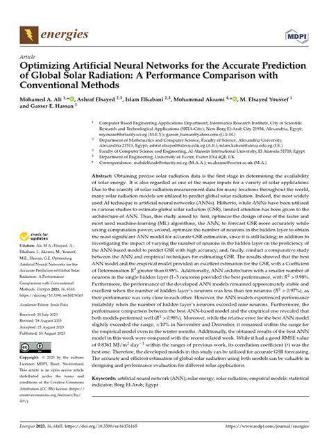 Optimizing Artificial Neural Networks For The Accurate Prediction Pdf