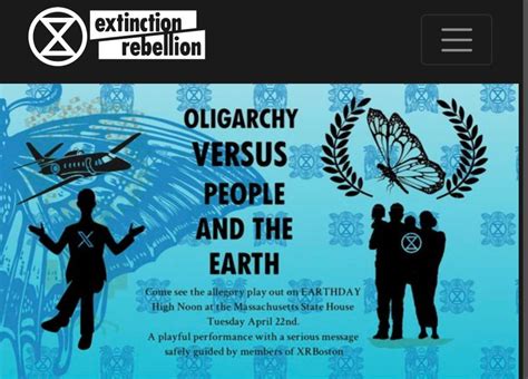 Oligarchy Versus People And The Earth Massachusetts State House Boston