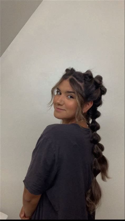 Bubble Braids In 2024 Hair Styles Braided Sporty Hairstyles Concert