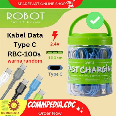 Jual ROBOT RBC S RBC Kabel Data USB Type C Fast Charging Shopee Indonesia