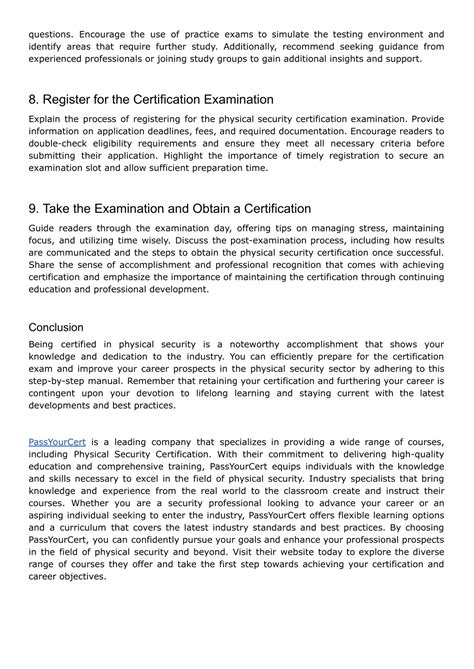 Ppt A Step By Step Guide To Achieving Physical Security Certification Powerpoint Presentation