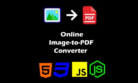 번역 Html Css Js Nodejs로 온라인 이미지 Pdf 변환기를 만드는 방법