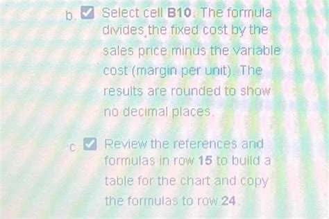 Solved C Select Cell B The Formula Divides The Fixed Chegg