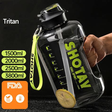 Ready Stock 1 5l 2l 2 5l Tritan Sport Bottle Kettle Large Gym Bottle