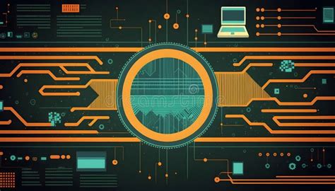 Big Data Abstract Visualization Background Stock Illustration