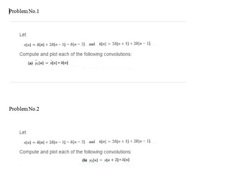 Solved Problem No1 Let Compute And Plot Each Of The