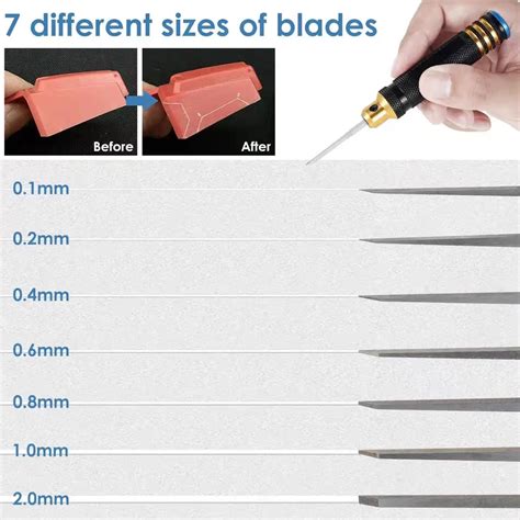 Precision Plastic Scale Model Carving Knife Chisel Sharp Wear Resistant Hobby Cutting Tool Set