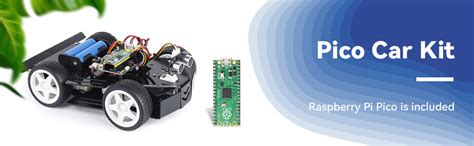 Sunfounder 4wd Robot Car Kit For Raspberry Pi Pico Open Sourceand App