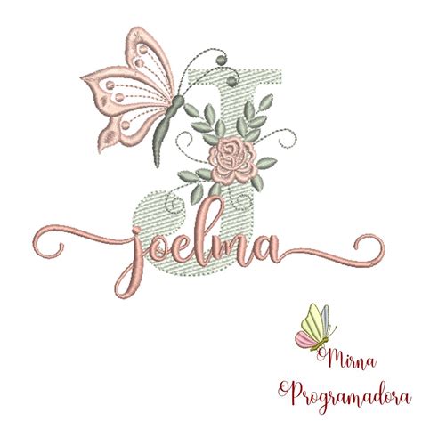 Matriz De Bordado Nome Joelma Shop Bazar And Cia Shop Bazar And Cia