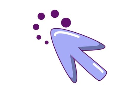 Premium Vector Mouse Arrow Flat Sticker Design