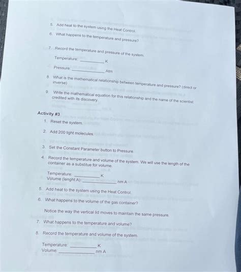 Add Heat To The System Using The Heat Control Chegg Com