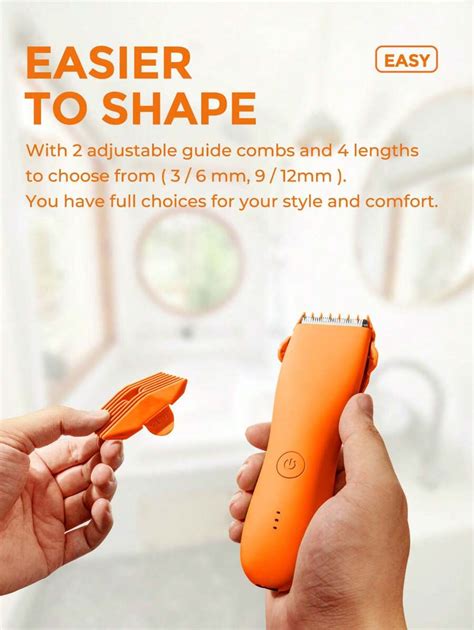 Professional Body Hair Trimmer Groin And Body Manscape Trimmer For Men