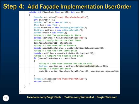 sql server and c video tutorial facade design pattern slides
