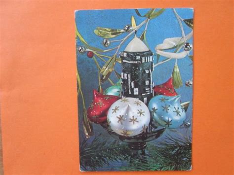 Retro Pohlednice V Noce Star V No N Ozdoby Aukro