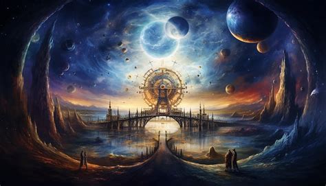 Premium Ai Image Quantum Space Time Continuum Futuristic Digital Art