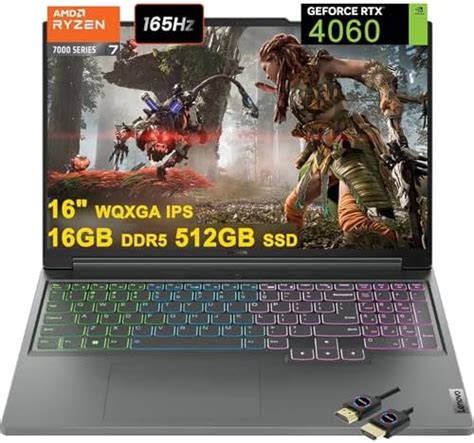 Amazon Com Lenovo Legion Slim Gaming Laptop Wqxga Hz Srgb Amd Zen Core