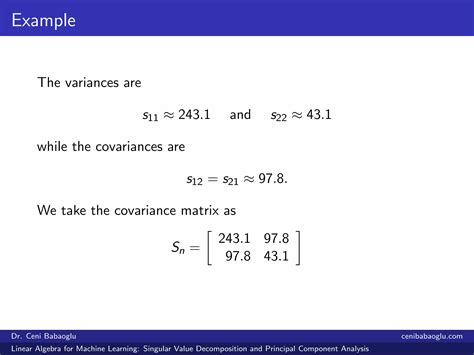 5 Linear Algebra For Machine Learning Singular Value Decomposition