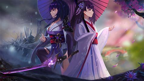 Baal Raiden Shogun Raiden Makoto Kimono K Hd Genshin Impact Wallpapers