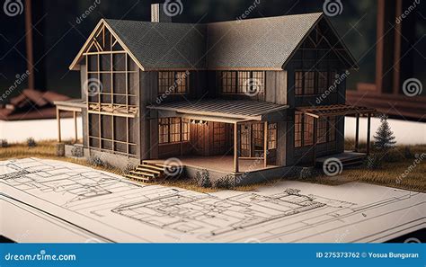 Blueprint And Digital Rendering Of A Modular Building That Incorporates
