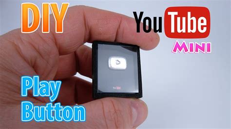 DIY Miniature YouTube Play Button DollHouse No Polymer Clay YouTube