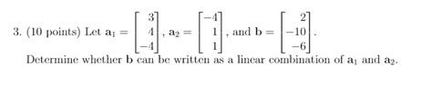 solved 2 3 10 points let a a2 and b 10 4 6 determine