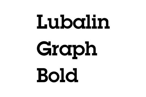 Lubalin Graph Bold Font Free Font Download