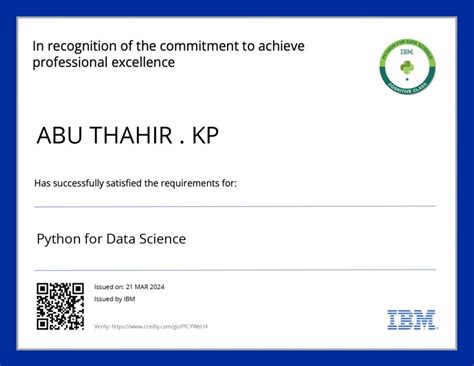 Ibm Pythonfordatascience Cognitiveclass Abu Thahir Kp