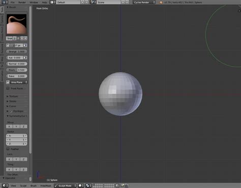 Symmetry In Sculpting Blender Stack Exchange