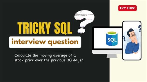 Tricky Sql Interview Question Calculate The Moving Average For Stock Price Intermediate