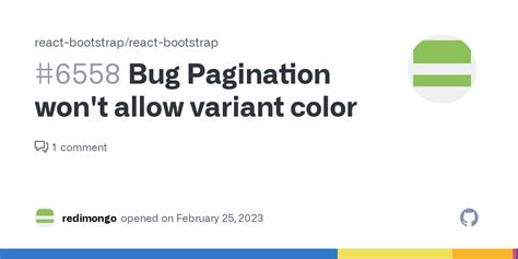 Bug Pagination Won T Allow Variant Color Issue 6558 React