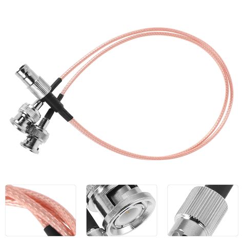 Hemoton High Frequency Bnc Coaxial Cable Bnc Female To Male Antenna Extension Cord Bnc Connector