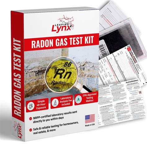 Radon Gas Detector Test Kit Leaping Lynx