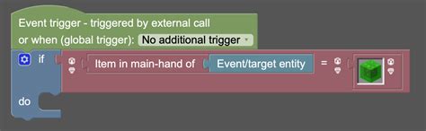 Where Is The Item In Main Hand Procedure Mcreator