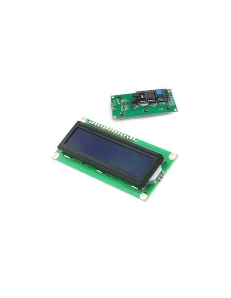 modulo display lcd 2x16 color azul mÓdulo i2c electrónica y mas