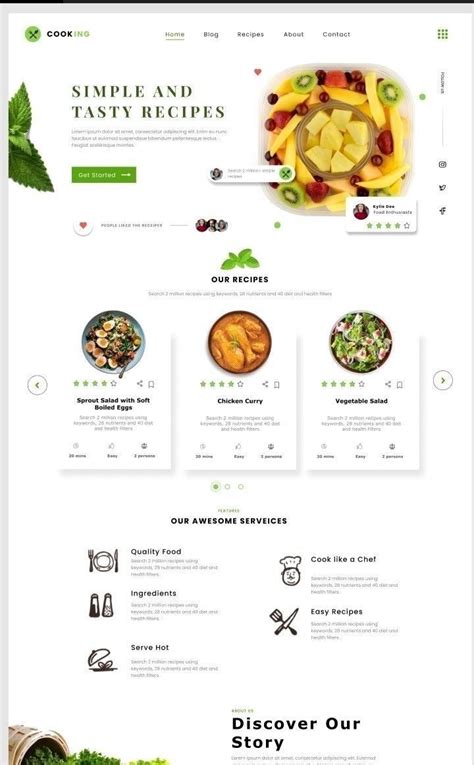 Webdesign Food Restaurant Website Design Food Web Design Food Website Design