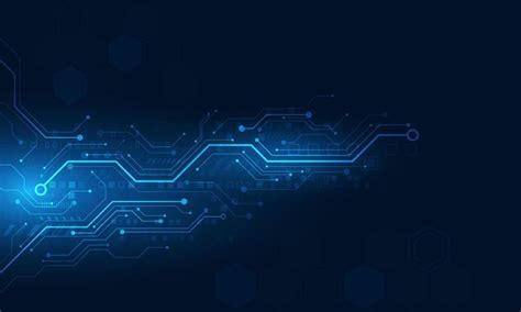 Abstract Technology Background With Hexagonal Shapes