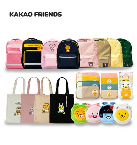 카카오프렌즈 캐릭터 가방 모음전에코백크로스백백팩파우치 티몬